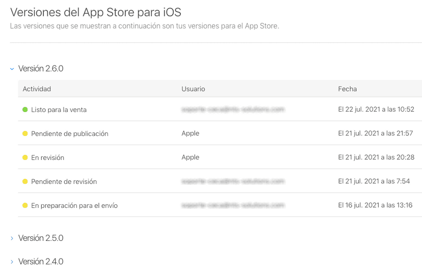 App Store Connect | SEIDOR